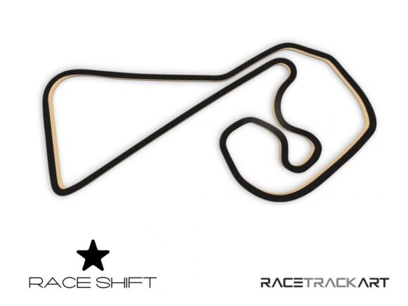 Sachsenring Circuit 3D Race Track Art - Race Shift
