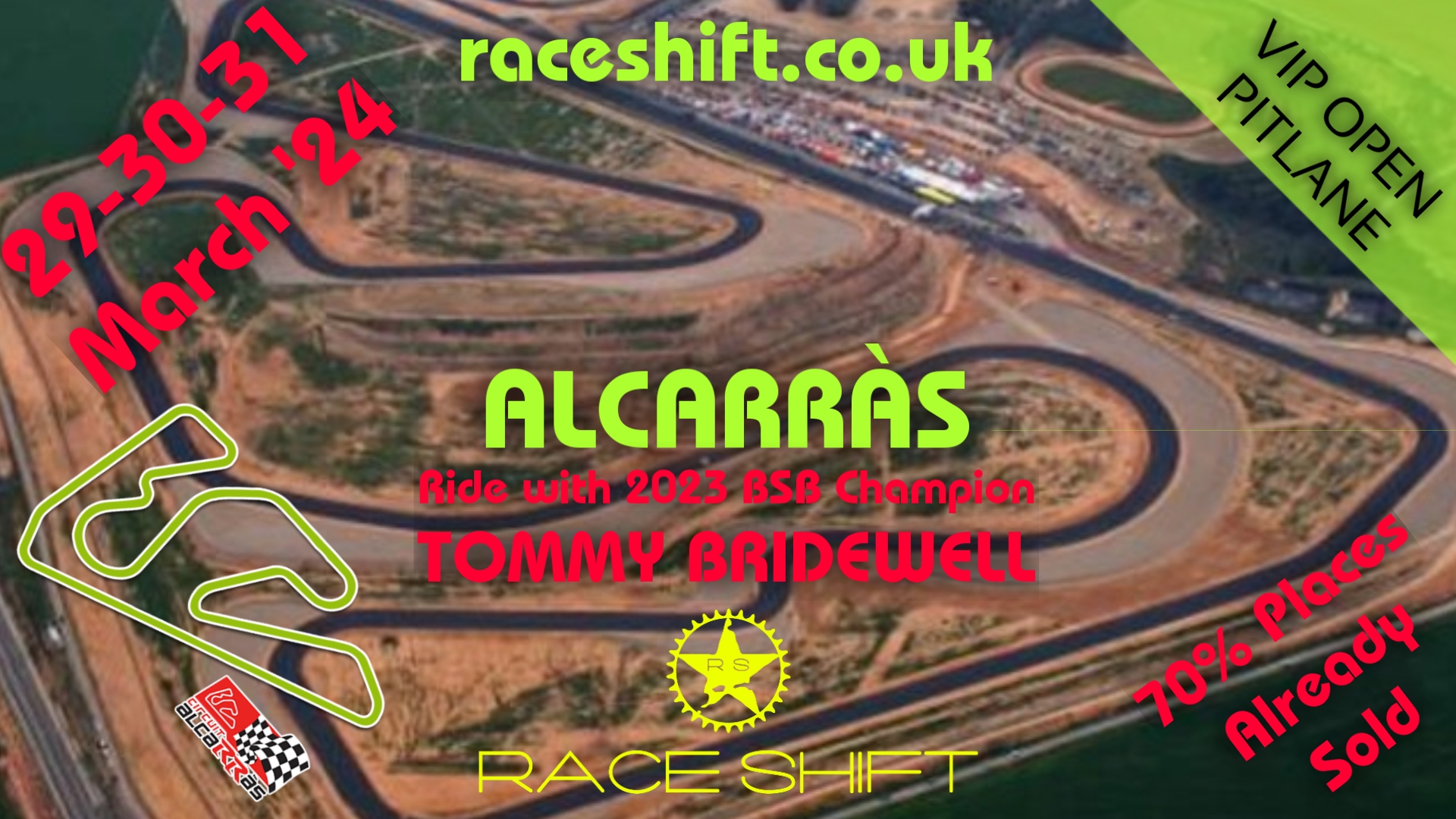 European motorcycle track day events in Spain, Portugal, France..